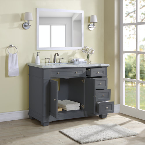 Three Posts™ Merrimack 42 Free Standing Single Bathroom Vanity With
